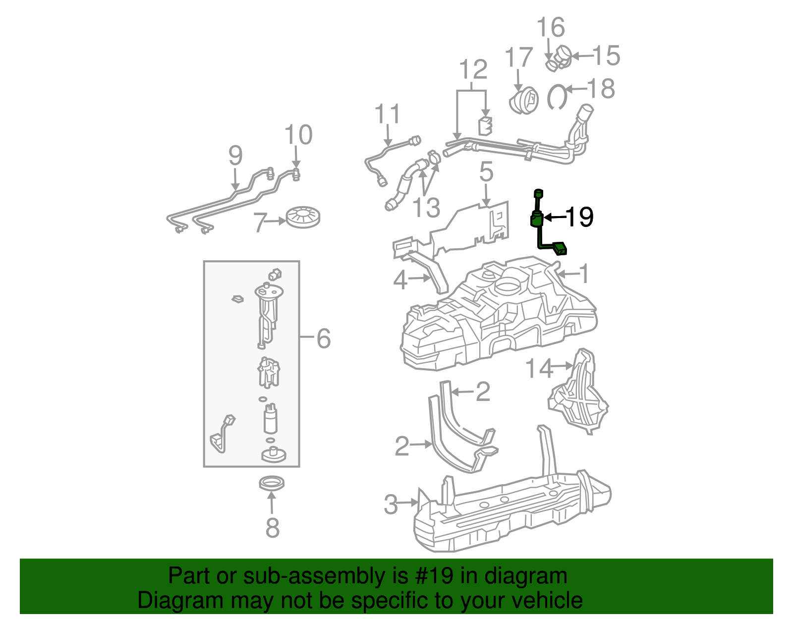 Genuine Toyota Gauge Assembly, Fuel Sender part# 83320-60440 for 2003 ...