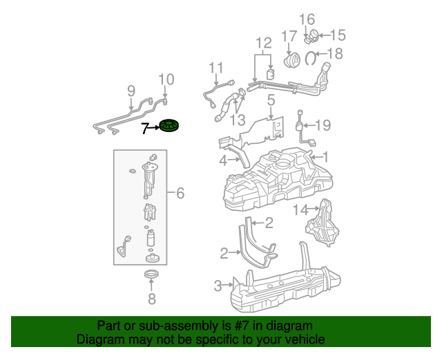 77144-35010 - Fuel Tank Lock Ring 2003-2023 Toyota | AutoNationParts.com