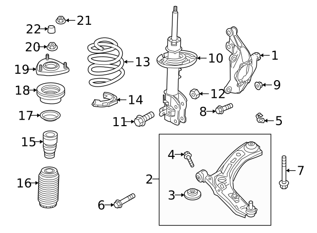 2019-2021 Mazda 3 Coil Spring BEKJ-34-011A | RealMazdaParts.com