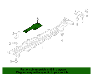 2013-2021 Land Rover Range Rover Splash Shield LR043911 | JaguarParts.com