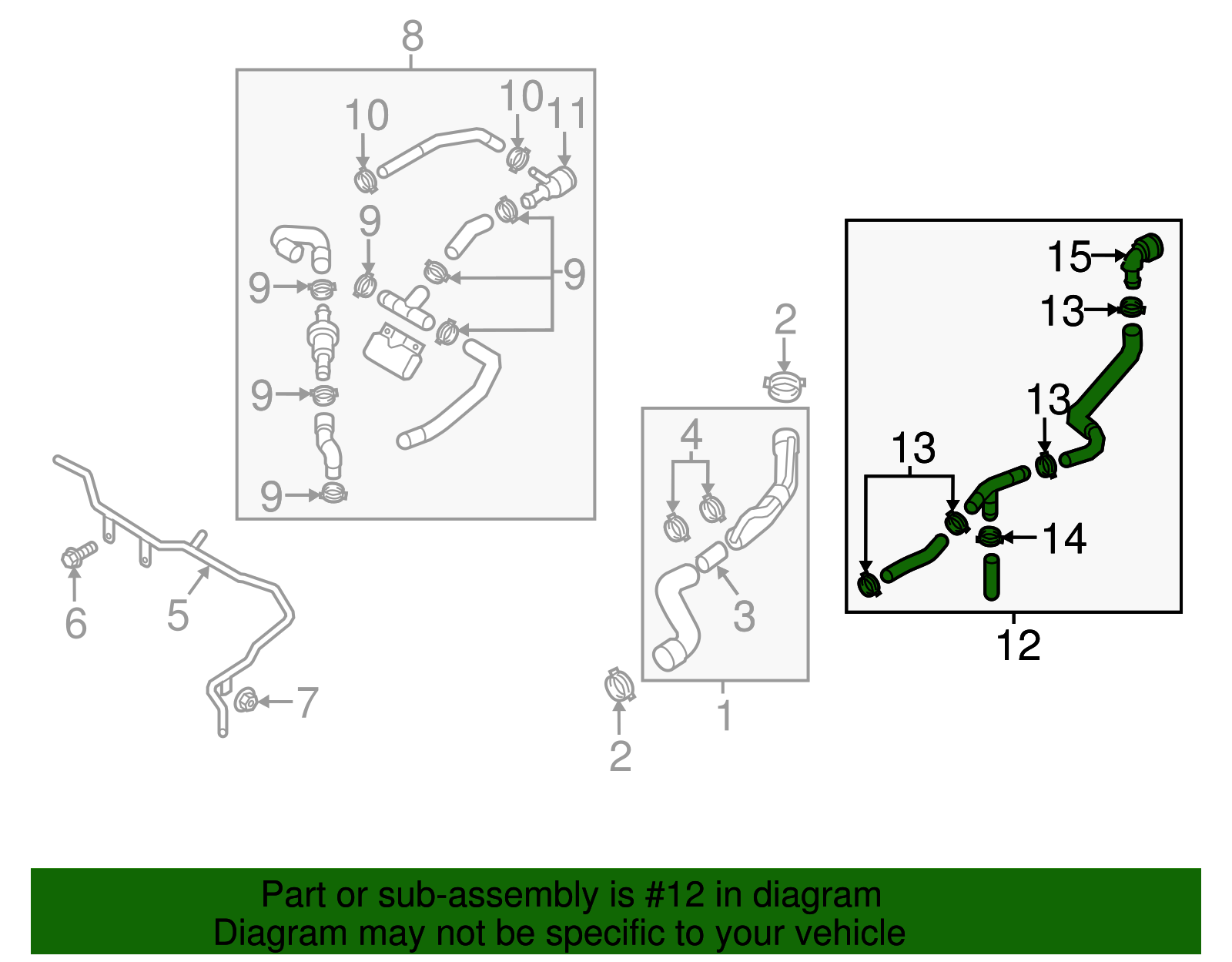 2006-2014 Volkswagen Hose Assembly 1K0-122-073-FF | OEM Parts Online