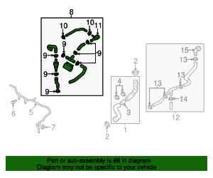 2005-2014 Volkswagen Hose & Tube Assembly 1K0-122-157-EN | OEM VW Parts ...