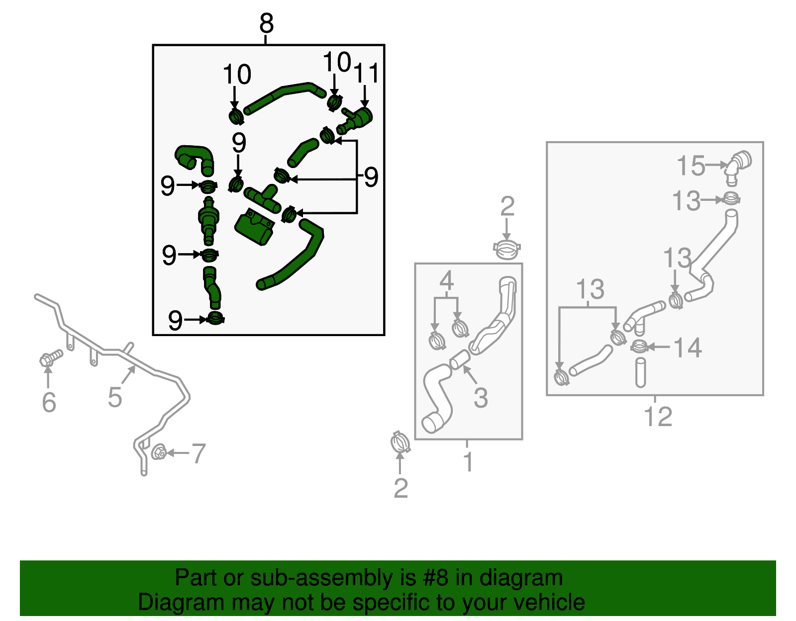 2005-2014 Volkswagen Hose & Tube Assembly 1K0-122-157-EN | OEM VW Parts ...