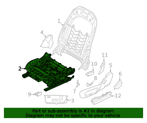 52-10-7-421-857 - seat mechanism left 2019-2024 BMW | AutoNation Parts