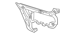 2013-2017 Volkswagen CC Bumper Cover Support Rail 3C8-807-375-B ...