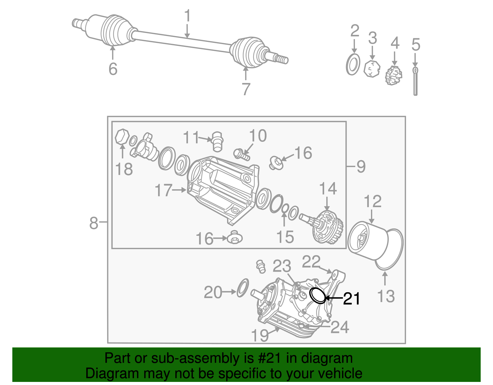 2004-2019 Mopar Drive Axle Shaft Seal 05134787AB | Mopar Parts Canada