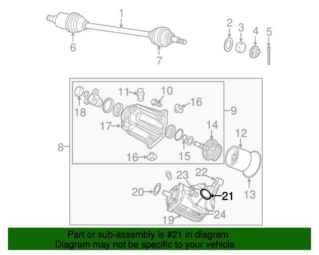 2004-2019 Mopar Drive Axle Shaft Seal 05134787AB | Mopar Parts Canada