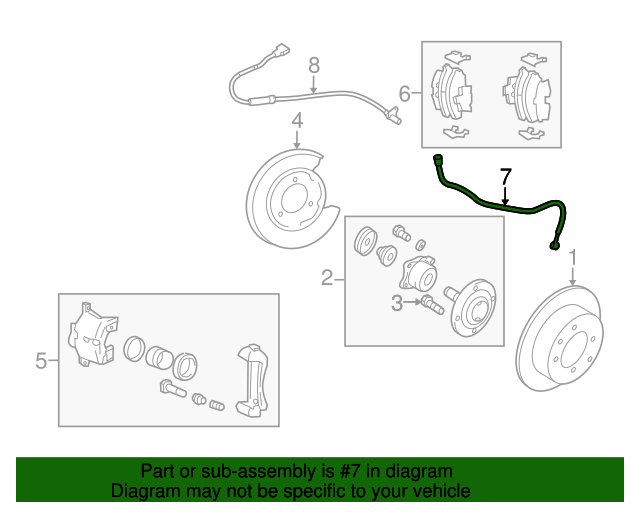2006-2010 Hyundai Sonata Brake Hose 58744-0A000 | OEM Parts Online