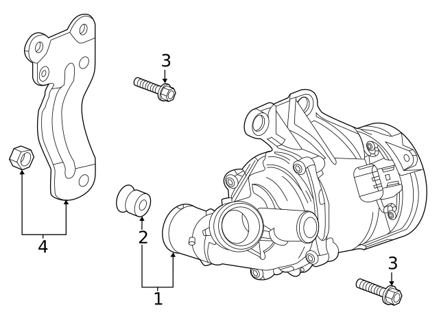 GM Parts | Engine Water Pump Part# 12724522 | GM Parts Store