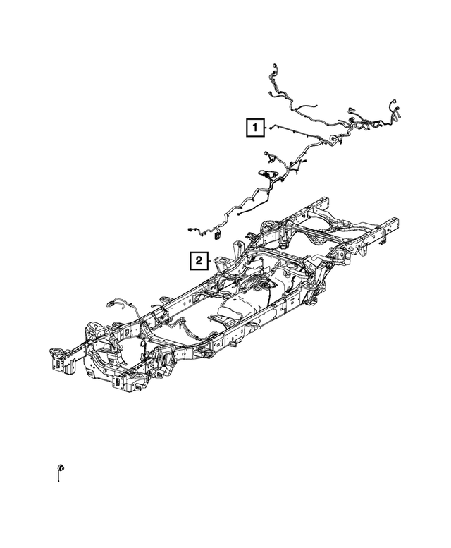 2020-2022 Ram 1500 Classic Chassis Wiring 68445133AB | Mopar Estores