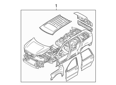 Body Shell for 2013 Volvo XC90 | Volvo OEM Parts Direct