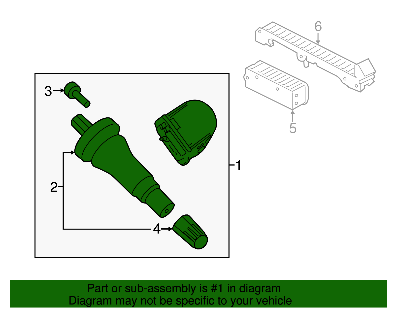 FR3Z-1A189-C - Tire Pressure Monitoring System (TPMS) Sensor 2015-2024 ...