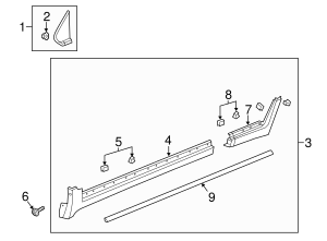 2015-2020 Chevrolet Trax Corner Molding 42650655 | GMPartsDirect.com