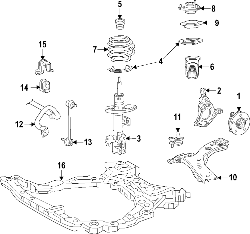 48510-8Z510 - 2022 Toyota Corolla Cross - Strut | Discount Parts Monster