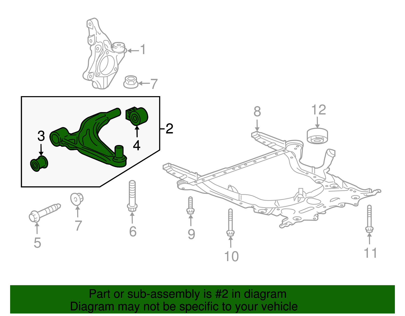 2016-2019 Chevrolet Cruze Front Driver Side Lower Control Arm 39089342 ...