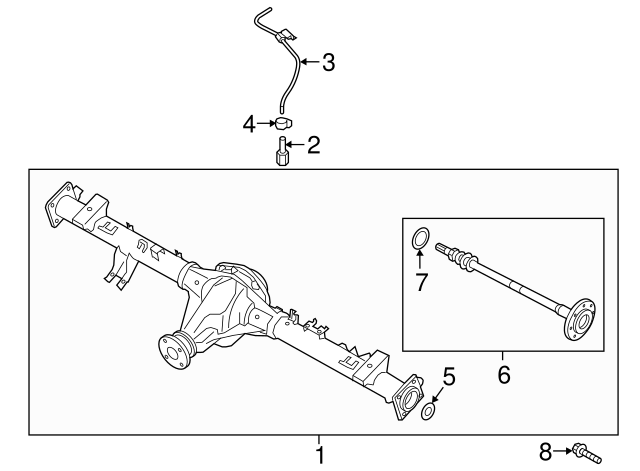 2017-2024 Nissan TITAN Axle Shaft 38162-EZ11A | Nissan Parts Plus