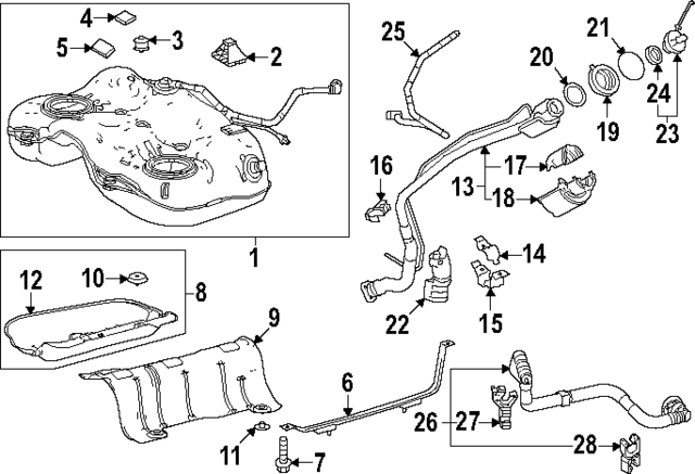2020-2024 Toyota Camry Vapor Hose Clamp 77281-06180 | Toyota Parts Center