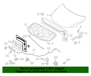 86435-1M000 - Front Seal 2010-2013 Kia | Kia.Parts Store