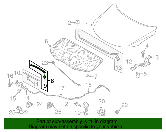 86435-1M000 - Front Seal 2010-2013 Kia | Kia.Parts Store