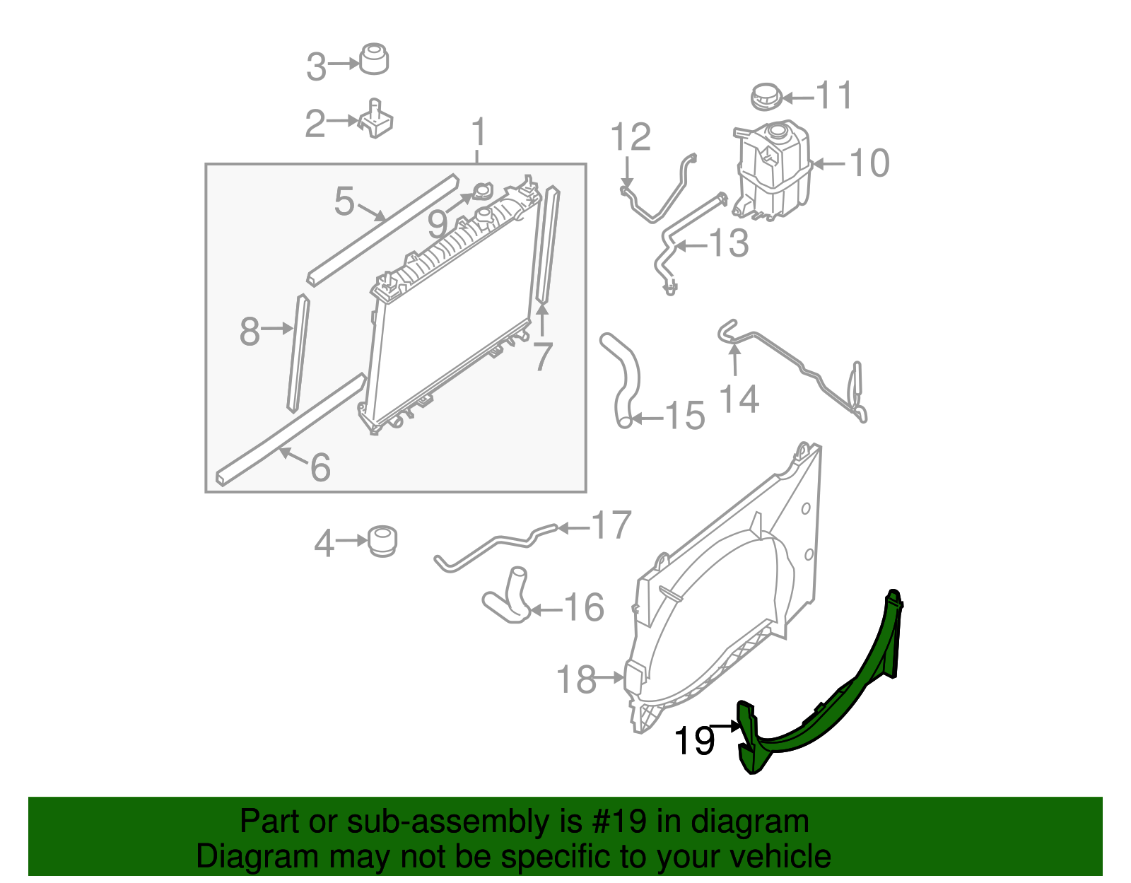 21477-9FD0A - 2004-2015 Nissan - Fan Shroud | Anicra Nissan Parts