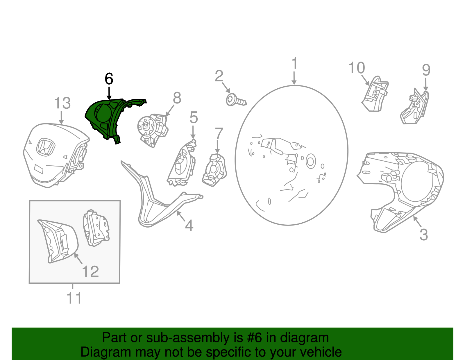78542-T5A-N22ZA - Switch Bezel 2015-2022 Honda | Honda Parts Online
