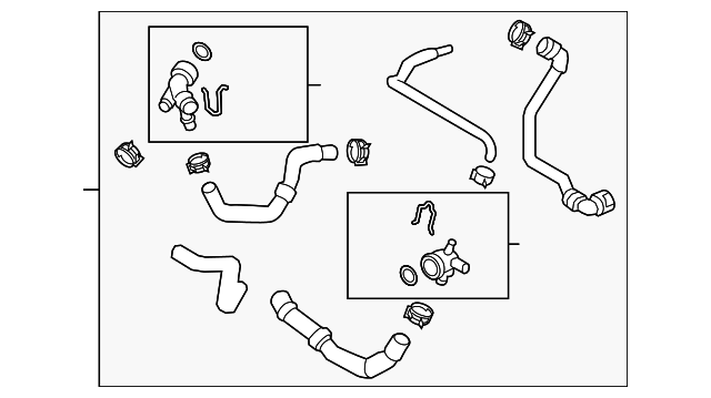 2015-2017 Audi Upper Hose 5Q0-122-101-DT | Audi USA Parts