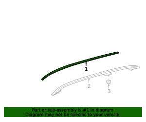 2020-2023 Mercedes-Benz Roof Molding 167-690-16-09 | MB OEM Parts
