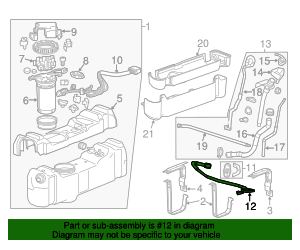2011-2016 GM Emission Reduction Fluid Front Inlet Pipe Assembly ...
