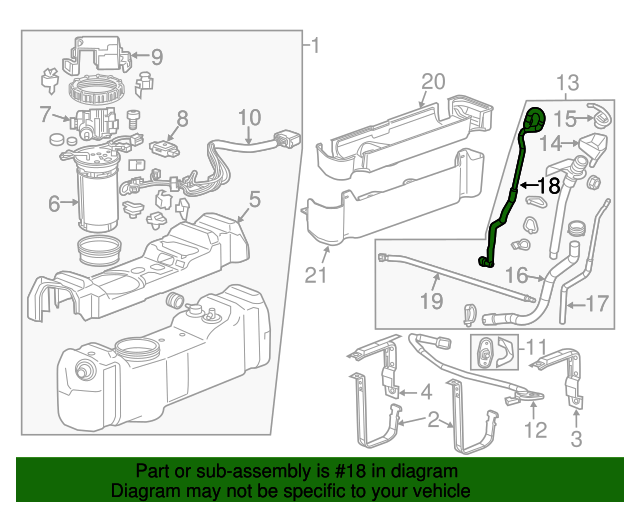 2011-2016 GM Diesel Exhaust Fluid (DEF) Tank Vent Line 84530489 | GM ...