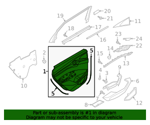 4KE-867-304-AD-AHH - Door Interior Trim Panel 2022-2024 Audi ...
