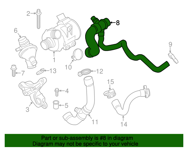 2012-2015 BMW X1 Feed line 11-53-7-639-999 | AutoNation Parts