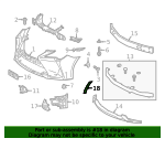 75895-53010 - Bumper Cover Tape For 2018-2025 Lexus | Lexus OE Parts