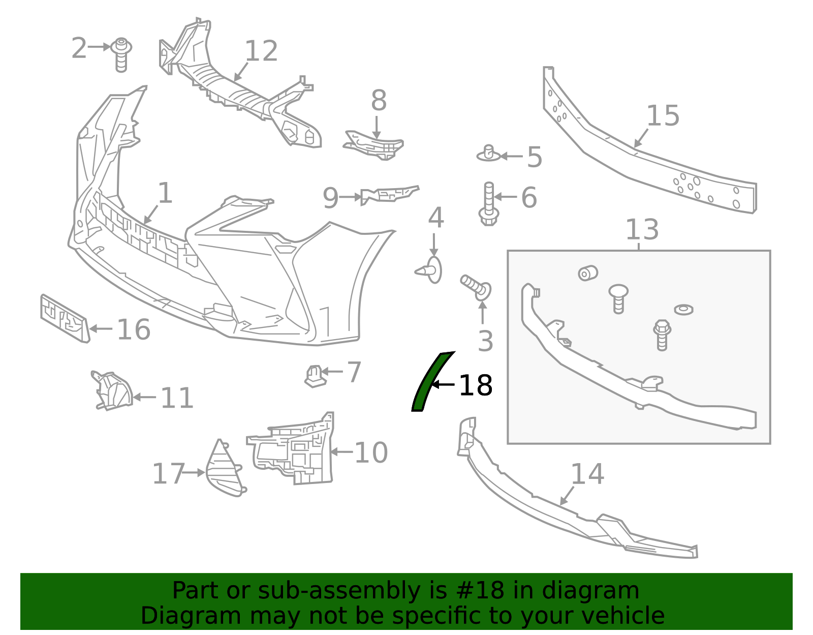75895-53010 - 2018-2024 Lexus - Bumper Cover Tape | My L Parts
