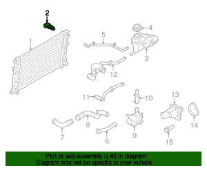 Genuine OEM Ford Part - Radiator Upper Bracket AE5Z-8A193-A | Genuine ...