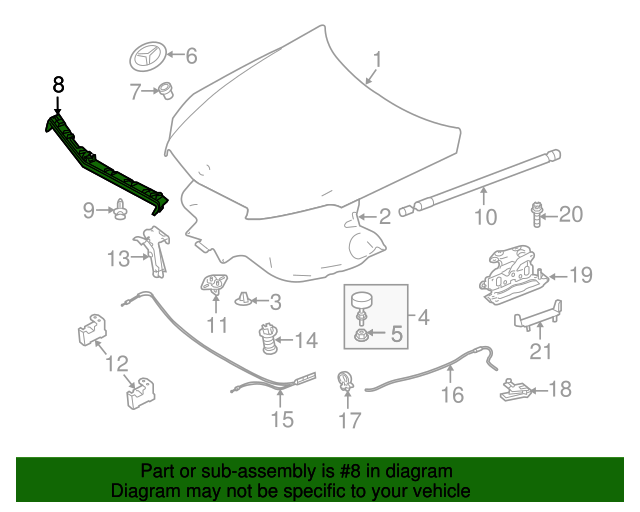 2010-2013 Mercedes-Benz Grille Cover 207-880-05-83 | MB OEM Parts