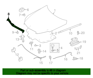 2010-2013 Mercedes-Benz Grille Cover 207-880-05-83 | MB OEM Parts