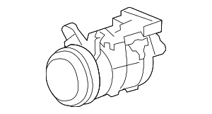 OEM GM Air Conditioning Compressor and Clutch Assembly For 2008-2014 ...