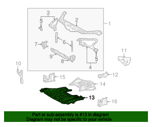2002-2010 Lexus SC430 Under Cover 51441-24040 | OEM Parts Online