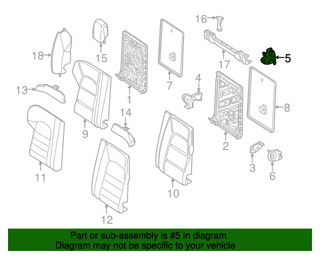 205-920-01-76-64 - Folding Seat Latch 2017-2023 Mercedes-Benz ...