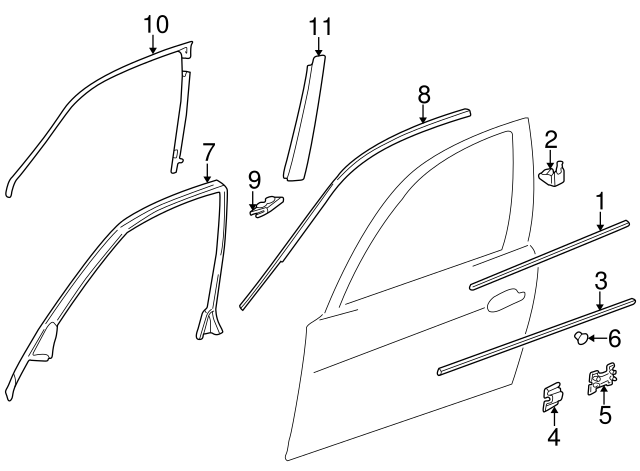Genuine BMW 51-71-8-174-494 | Cover Molding Sealer | FREE Shipping on ...