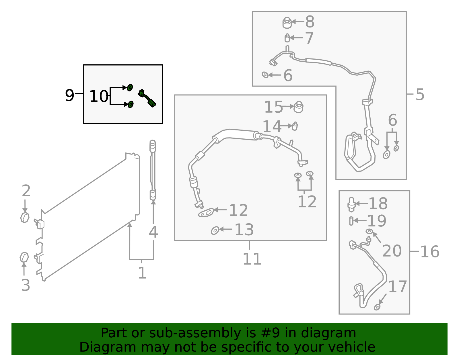 2020-2025 Ford AC Tube LX6Z-19835-D | QuirkParts