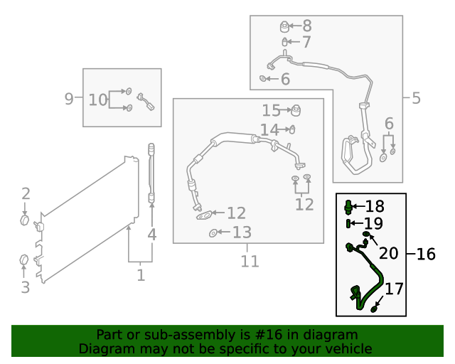 LX6Z-19972-D - Discharge Line 2020-2022 Ford Escape | Ford OEM Parts Direct