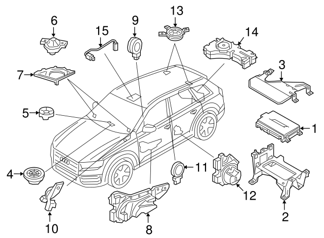2017-2024 Audi Speaker 4M0-035-302 | AutoNationParts.com