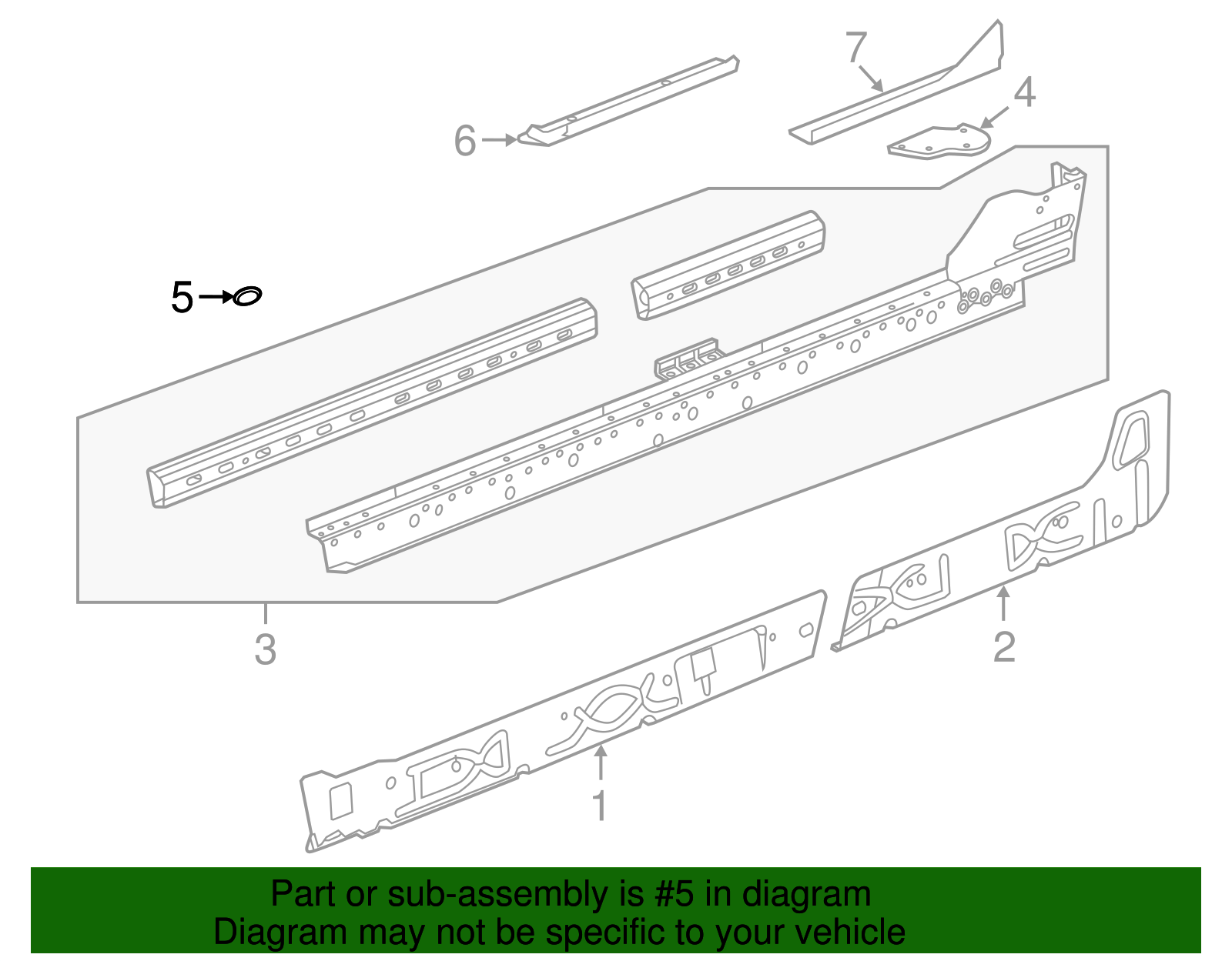 2013-2019 GM OEM NEW 2013-19 GM Chevrolet GMC Silverado Rocker ...