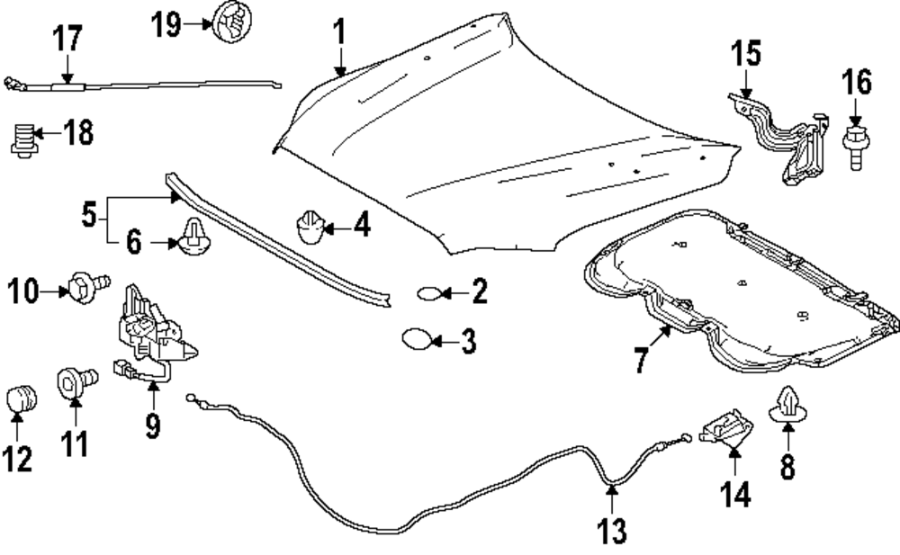 53341-AK010 - Hood Insulation Pad 2024 Toyota Tacoma | Longo Toyota Of ...