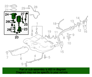 77020-06520 - Fuel Pump Assembly - 2018-2023 Toyota Camry | OEM Genuine ...