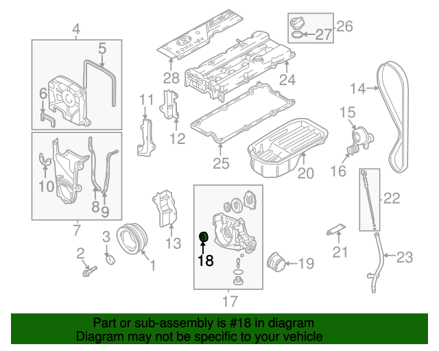 1993-2011 Hyundai Housing Assembly Oil Seal 21421-22020 | OEM Parts Online