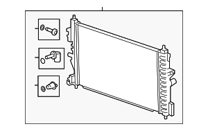 2017-2019 Chevrolet Cruze Radiator 39116554 GM | GMPartsDirect.com