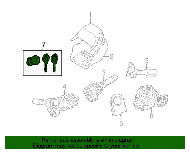 Toyota Ignition Lock Cylinder Set Part# 690570r050 | Toyota Of Colorado ...