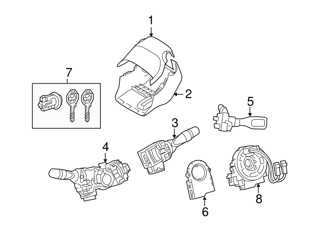 Toyota Ignition Lock Cylinder Set Part# 690570r050 | Toyota Of Colorado ...
